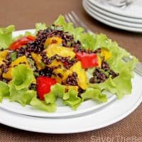 Black Rice Salad with Mango - Savor the Best