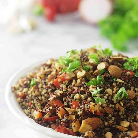 Tri Color Quinoa Pilaf - Savor the Best