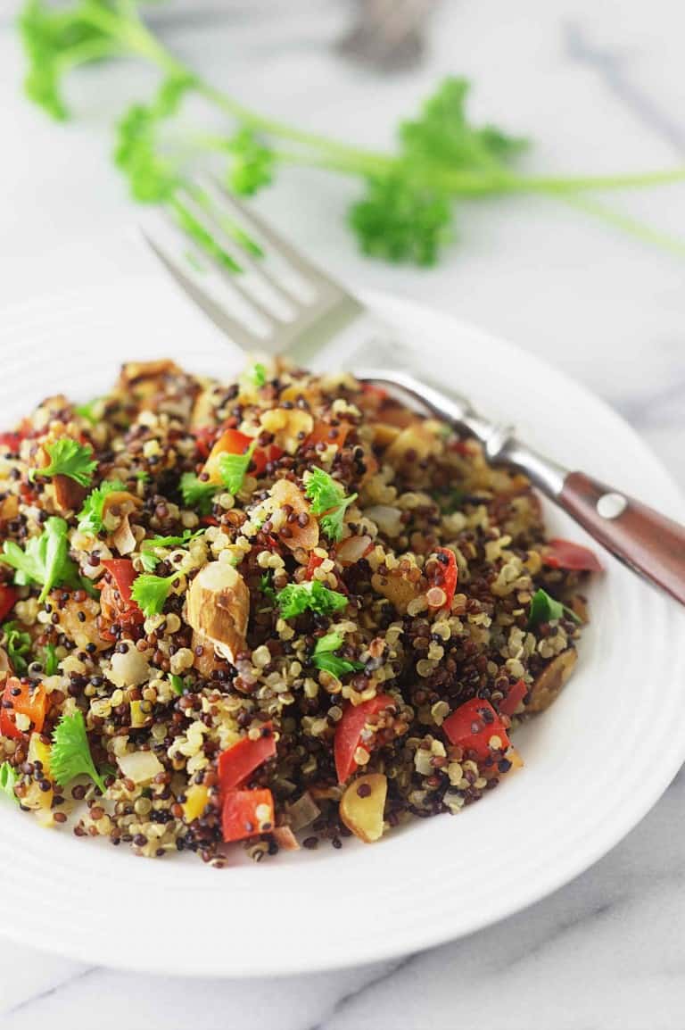 Tri Color Quinoa Pilaf - Savor the Best