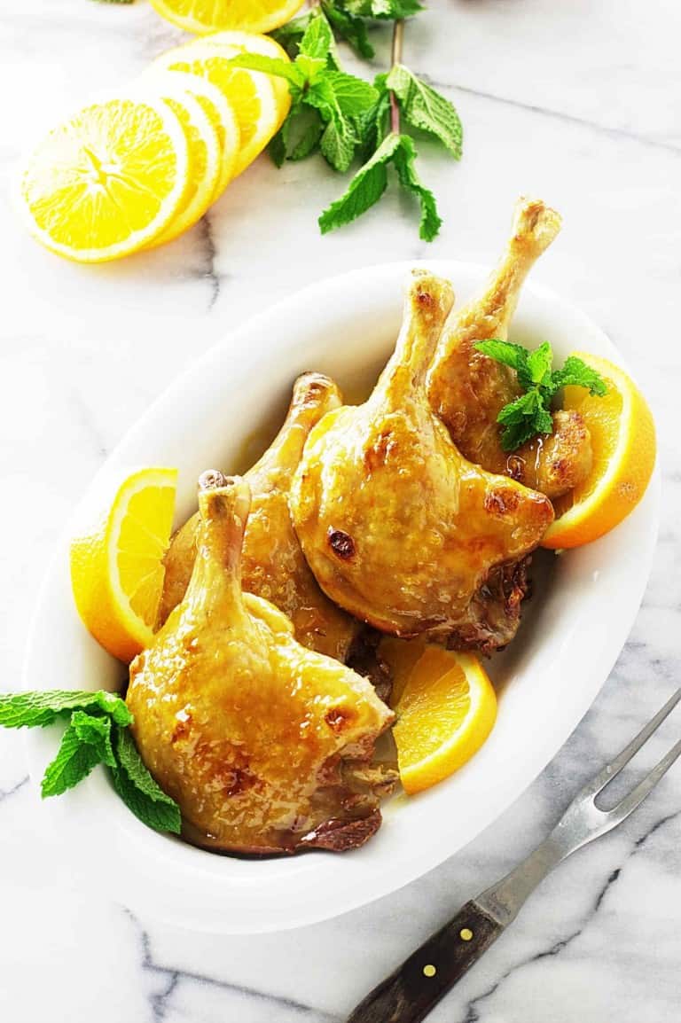 Roasted Duck Legs with Orange Sauce - Savor the Best