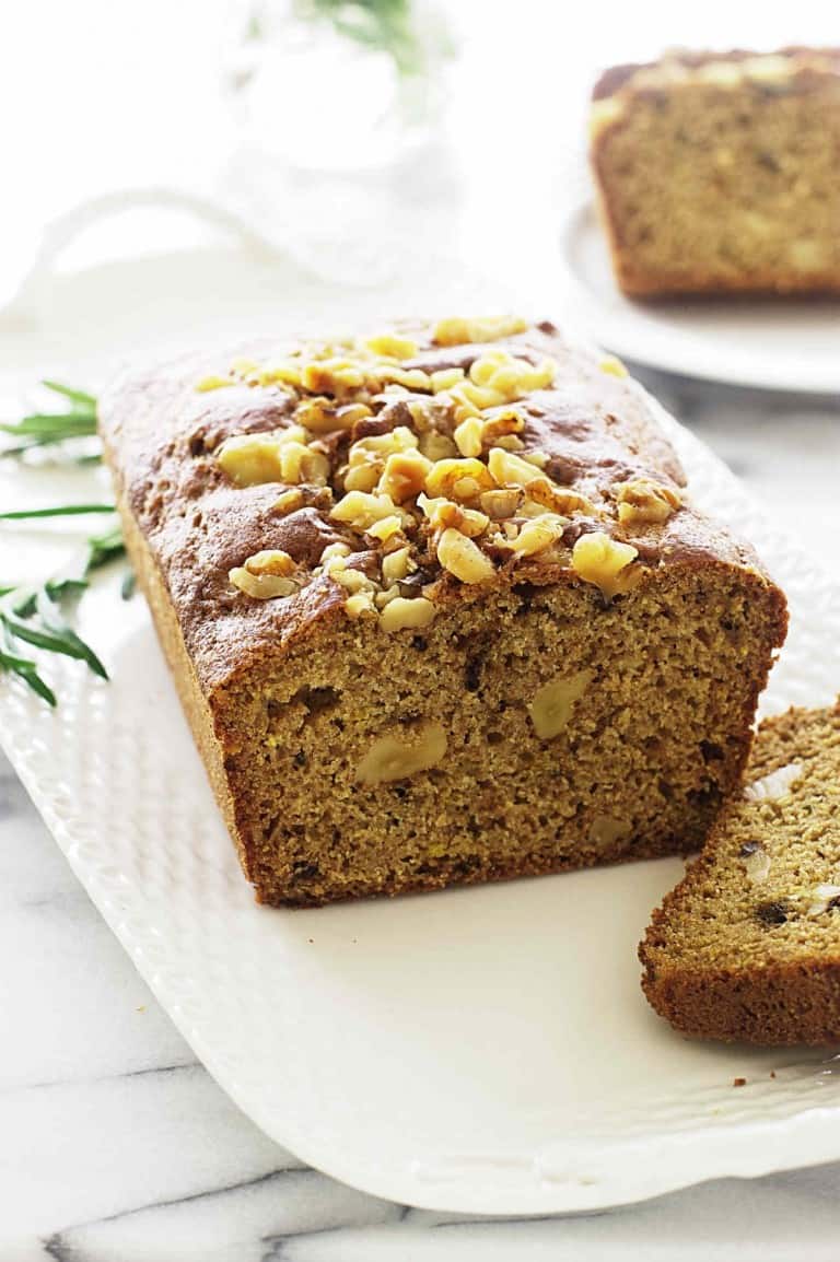 Sprouted Wheat Quick Bread with Walnuts and Rosemary - Savor the Best