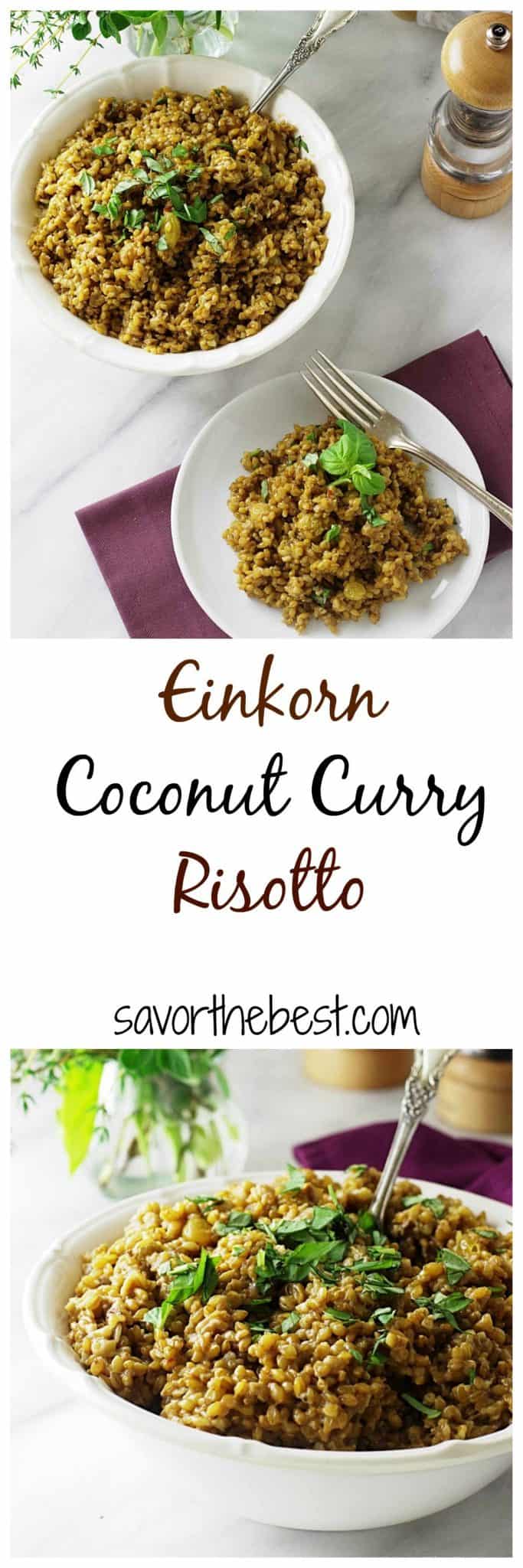 Einkorn Coconut Curry Risotto - Savor the Best