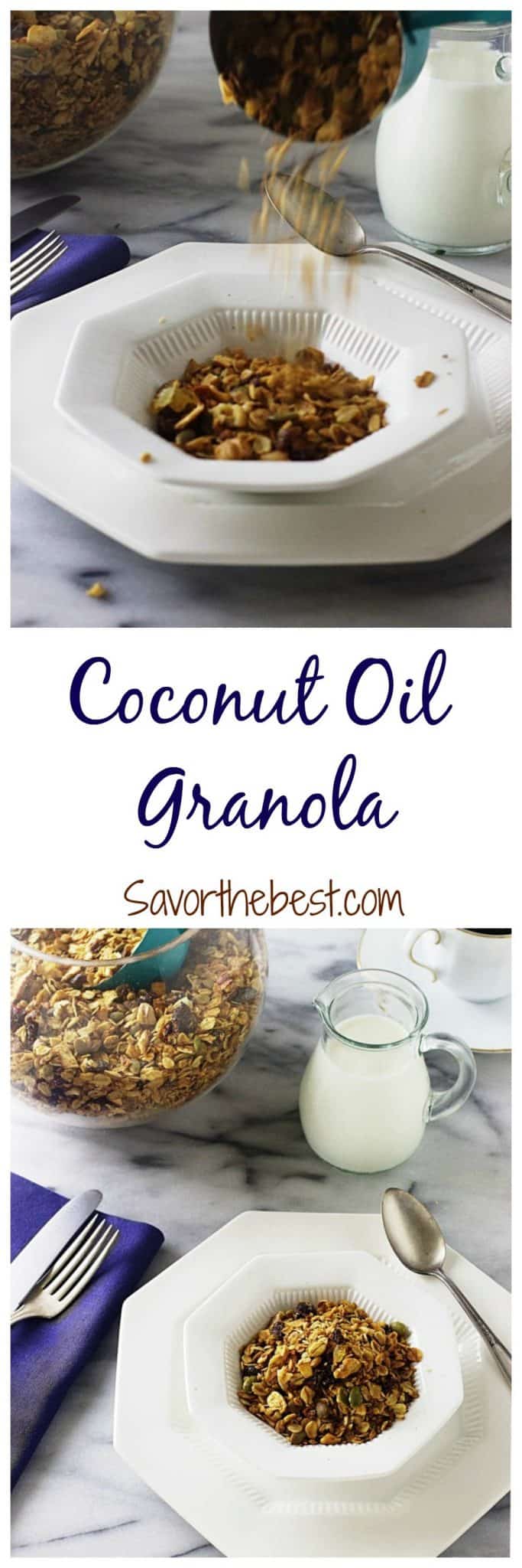 Coconut Oil Granola - Savor the Best