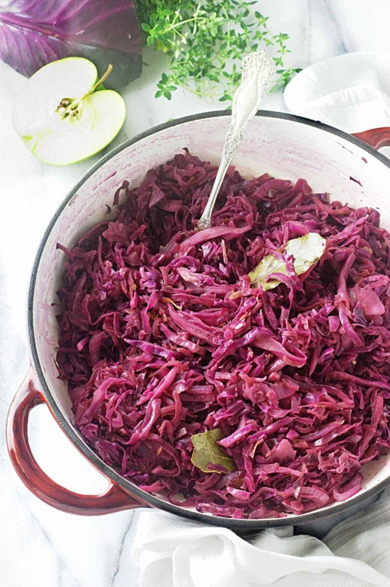 German Red Cabbage (Rotkohl mit Apfel) - Savor the Best