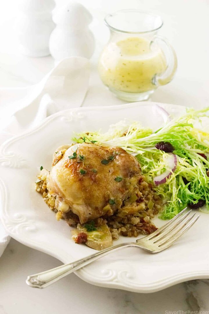 Chicken Farro Casserole - Savor the Best