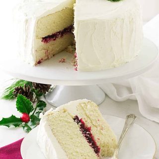 Christmas Cranberry Layer Cake - Savor the Best
