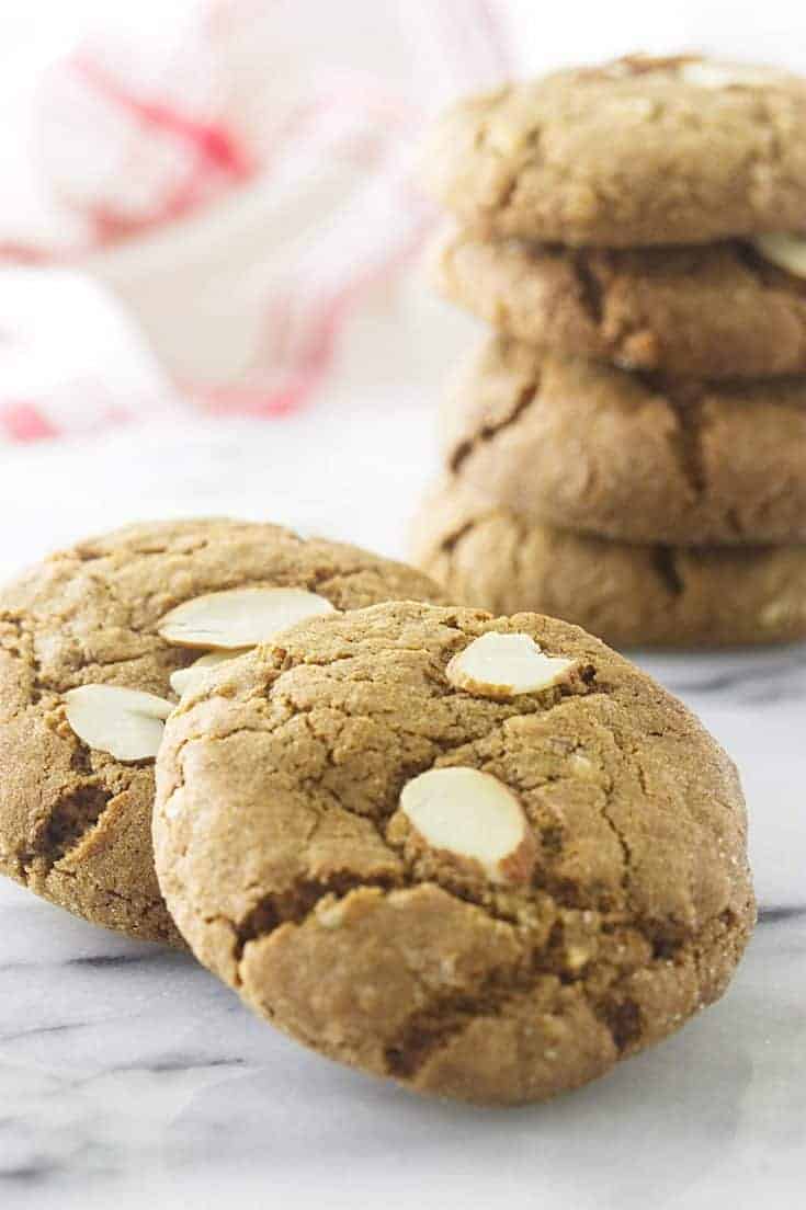 Triple Ginger-Almond Cookies - Savor the Best