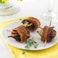 Bacon Wrapped Stuffed Figs - Savor the Best
