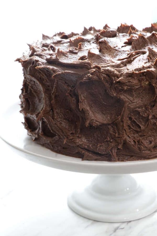 Old Fashioned Yellow Cake with Chocolate Frosting - Savor the Best