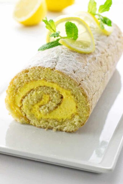 Lemon Cake Roll - Savor the Best