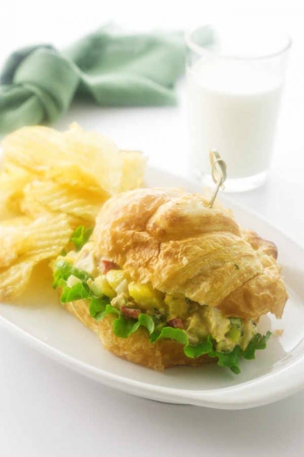 Pineapple Chicken Curry Sandwich - Savor the Best