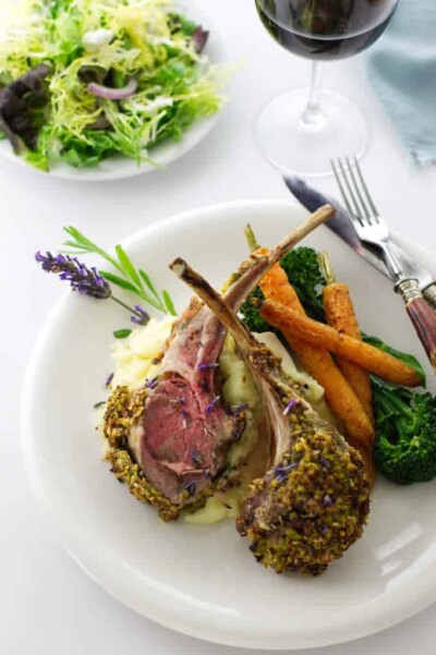 Lavender Pistachio Crusted Rack of Lamb - Savor the Best