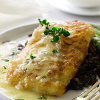 Pan Fried Cod with Lemon-Garlic Sauce - Savor the Best
