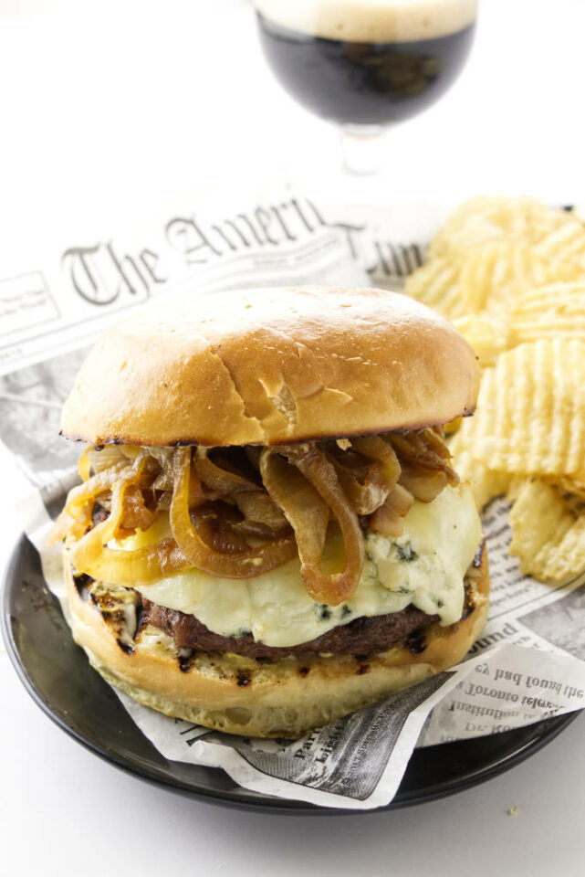 Caramelized Onion Blue Cheese Burger - Savor the Best