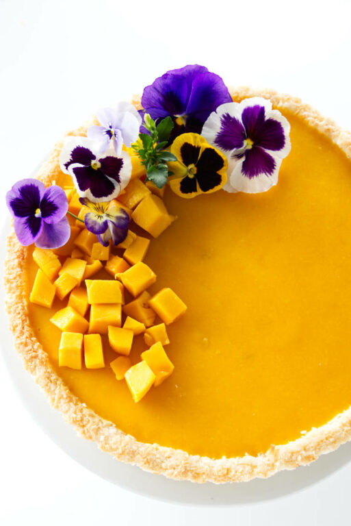 Mango Tart with Coconut Crust - Savor the Best