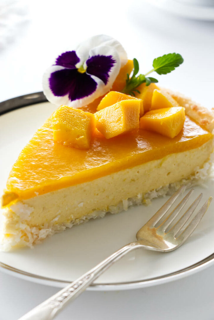 Mango Tart with Coconut Crust - Savor the Best