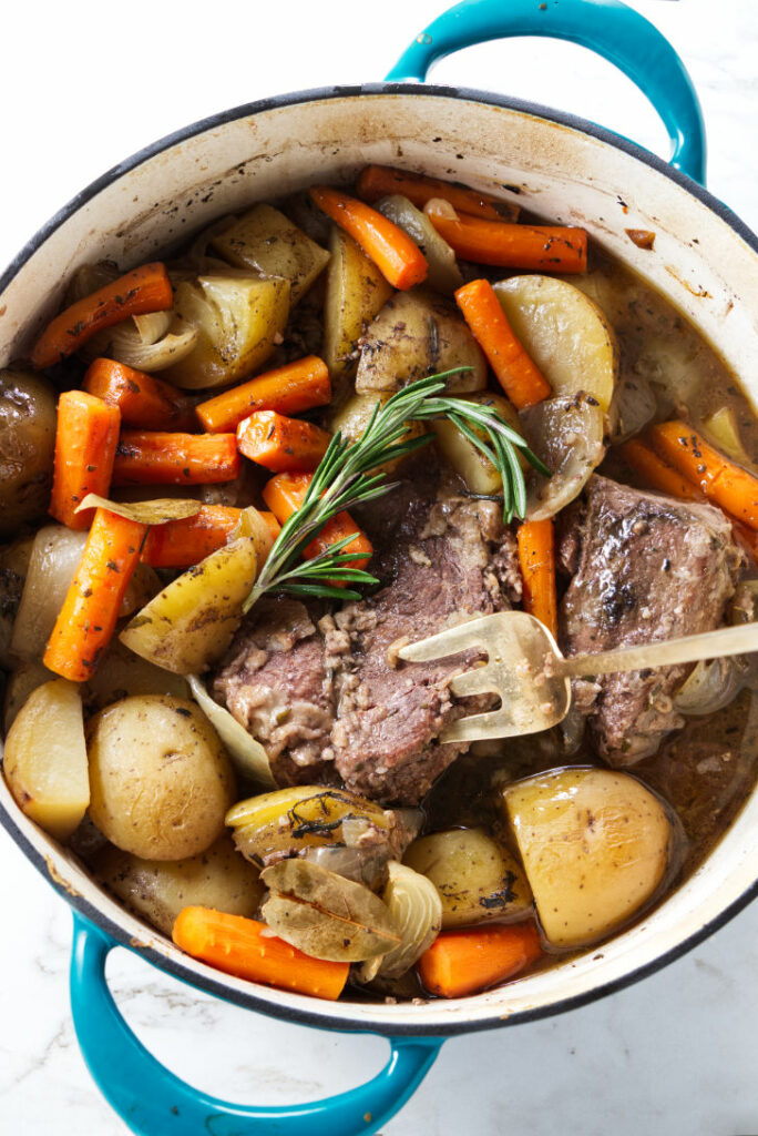 Dutch Oven Pot Roast with Fresh Herbs - Savor the Best