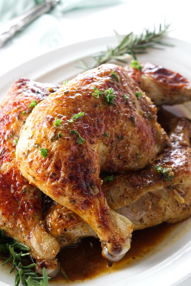 Honey Dijon Baked Chicken Quarters - Savor the Best