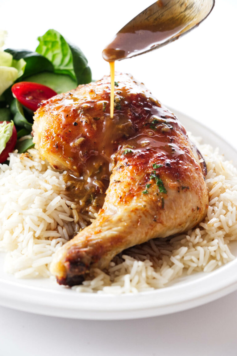 Honey Dijon Baked Chicken Quarters - Savor the Best