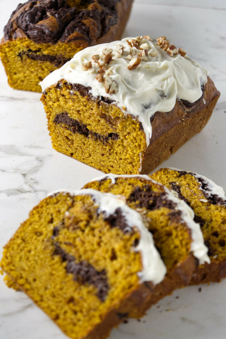 Chocolate Swirled Pumpkin Bread - Savor the Best