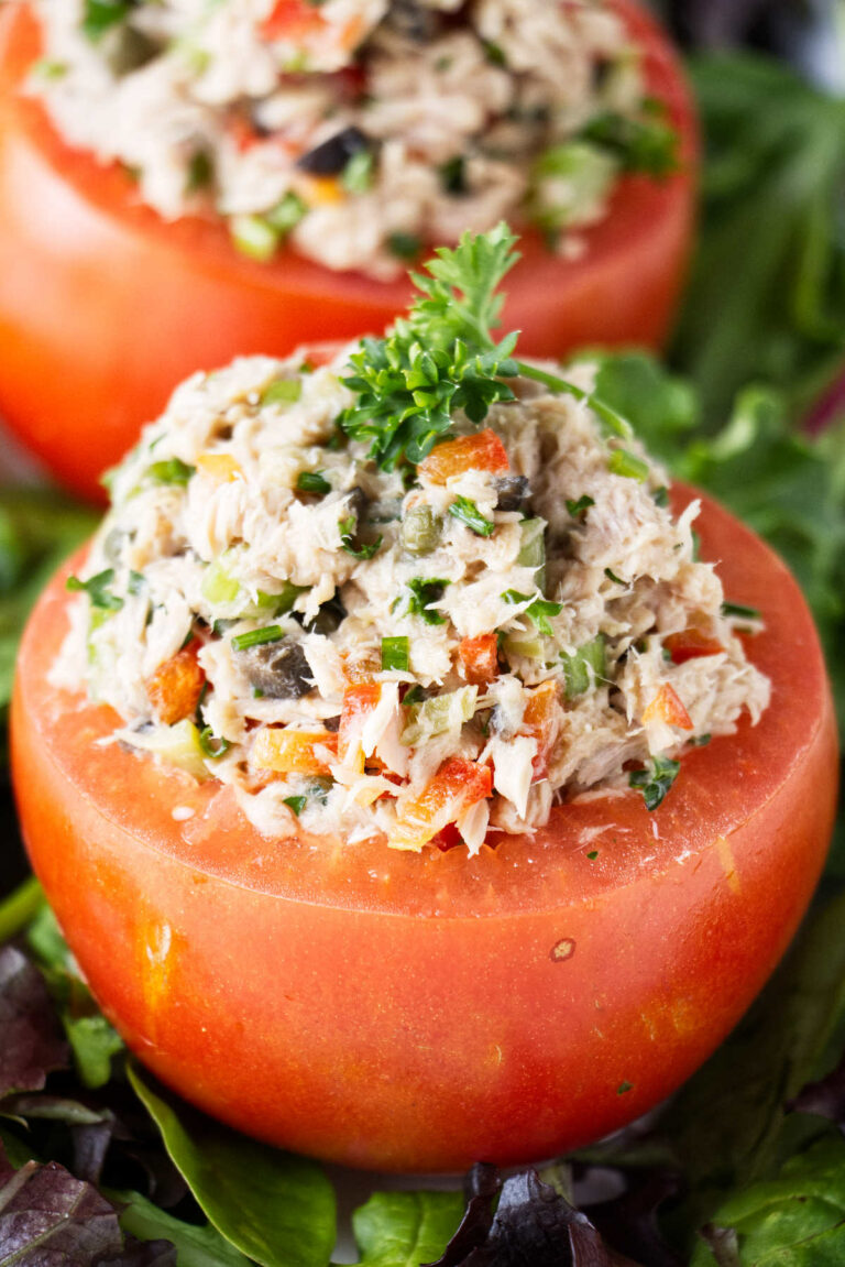 Tuna Stuffed Tomatoes - Savor the Best