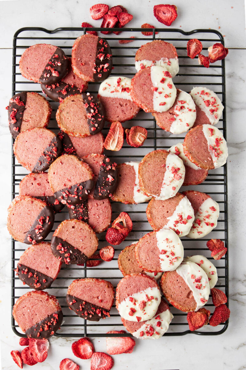 Strawberry Shortbread Cookies - Savor the Best