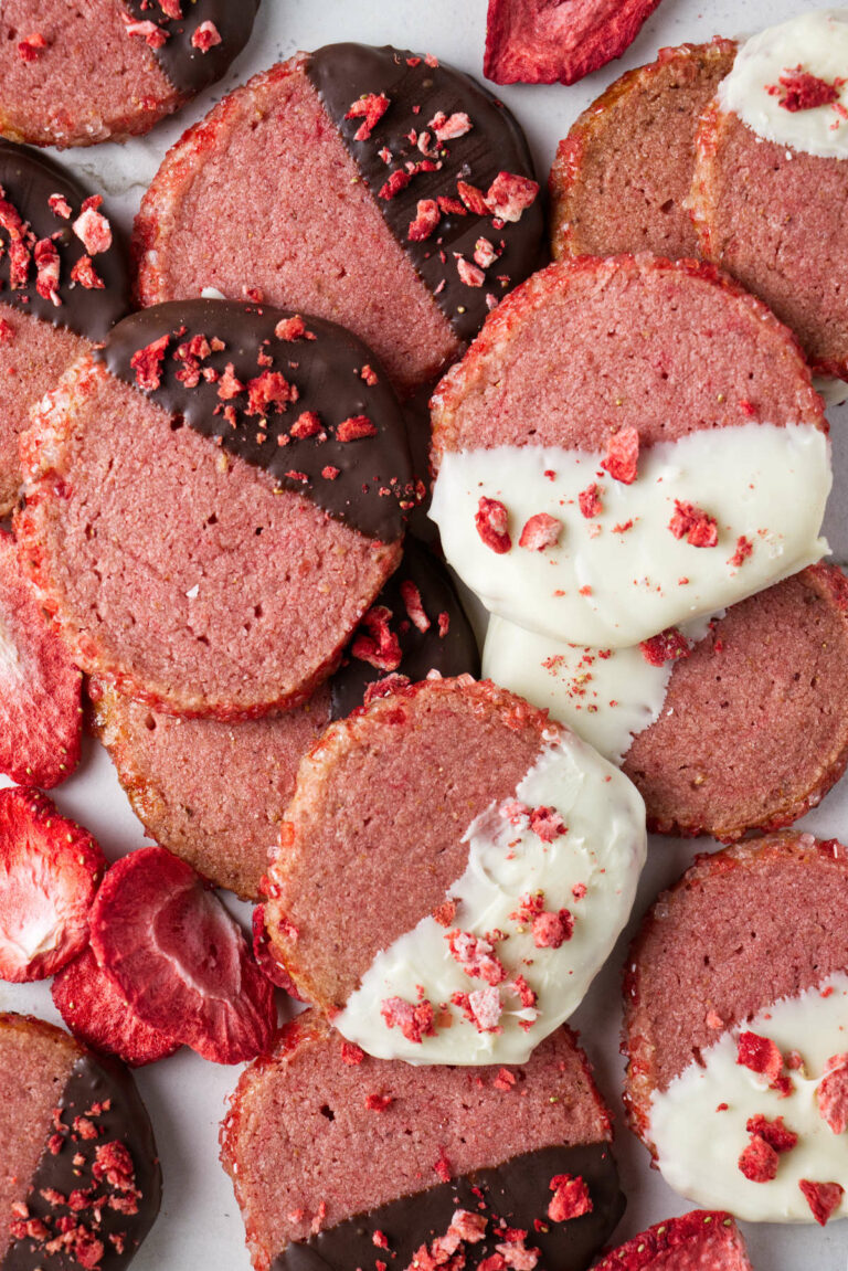 Strawberry Shortbread Cookies - Savor the Best