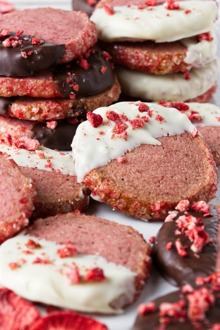 Strawberry Shortbread Cookies - Savor the Best