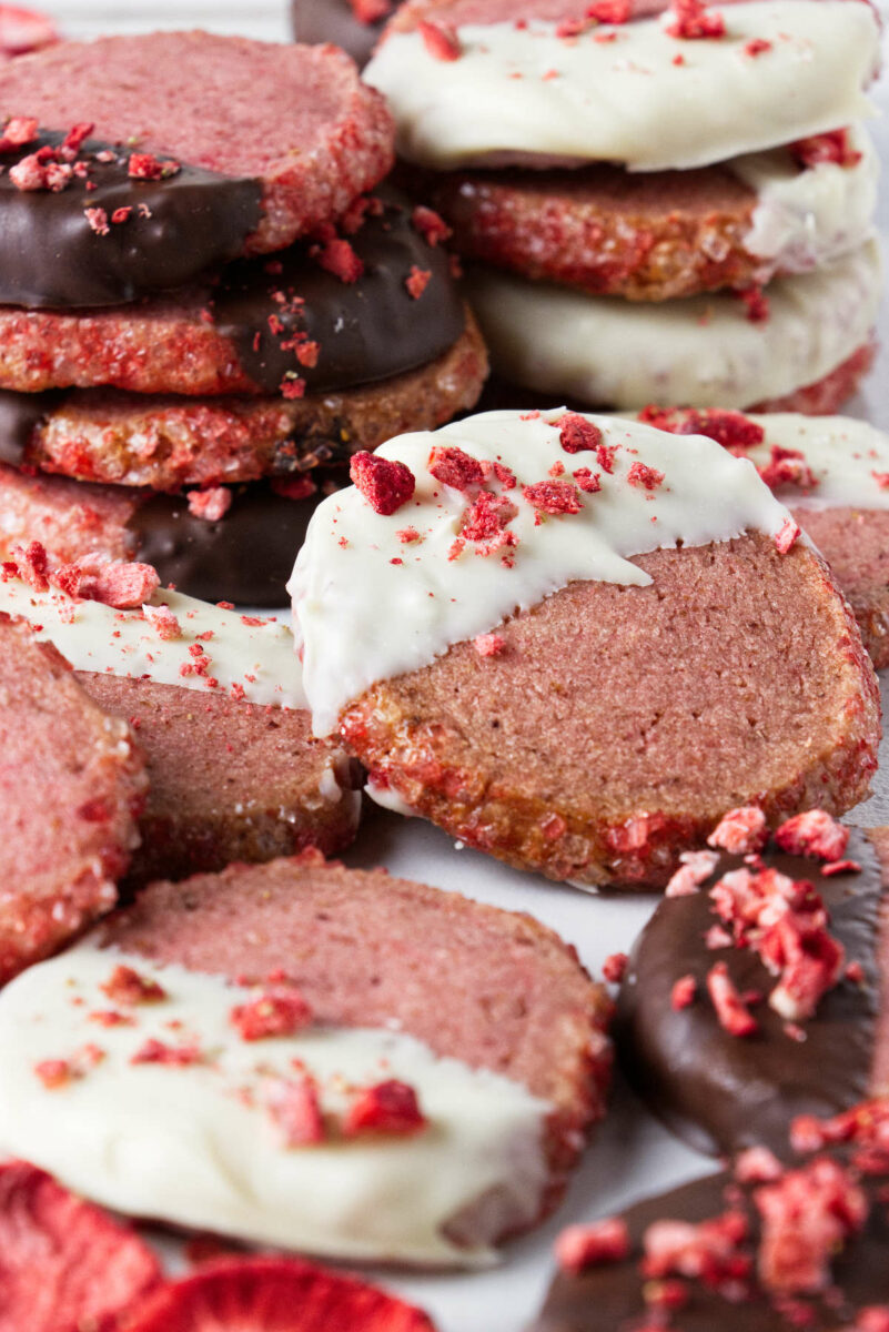Strawberry Shortbread Cookies - Savor the Best