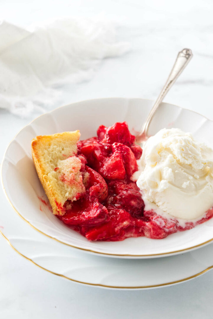 Strawberry Spoon Cake - Savor the Best
