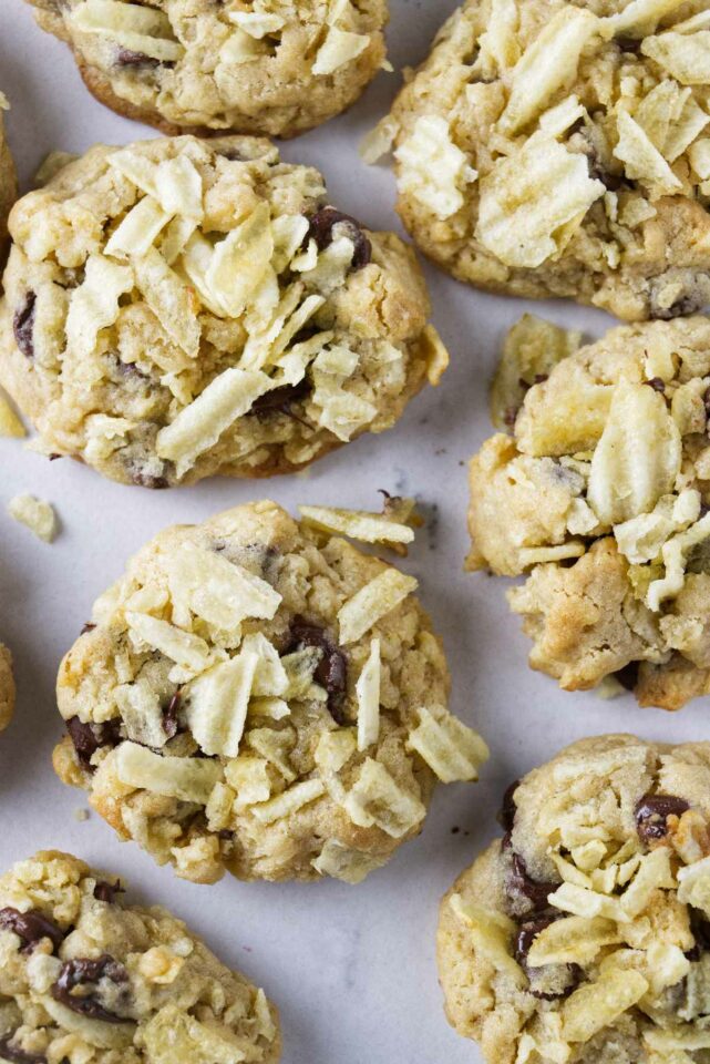 Chocolate Chip Potato Chip Cookies - Savor the Best