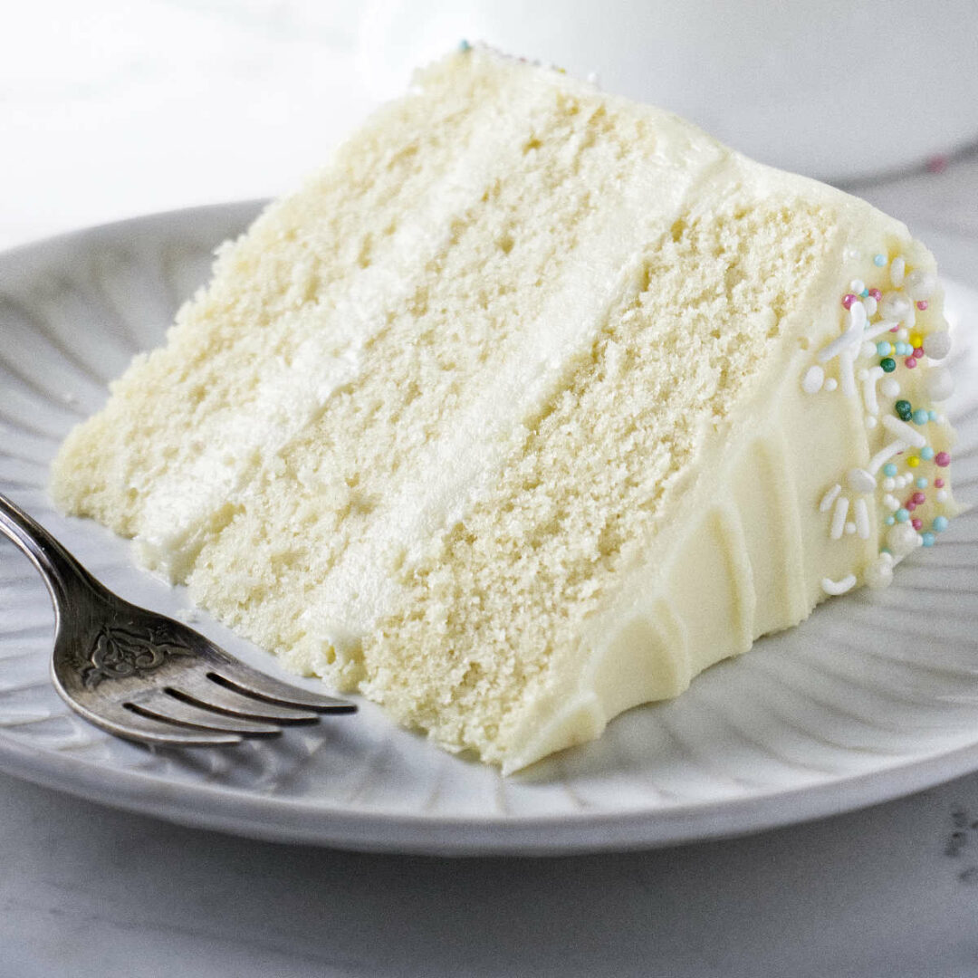 Vanilla Cake with Cream Cheese Frosting - Savor the Best