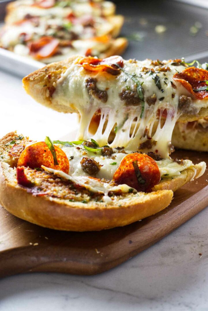 How to Make Garlic Bread Pizza - Savor the Best
