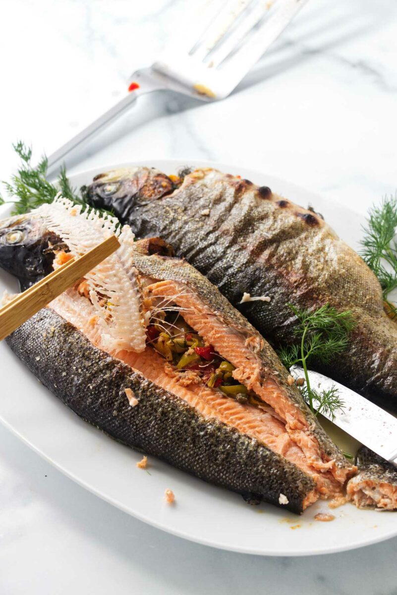 Whole Baked Stuffed Trout Recipe with Easy Stuffing - Savor the Best