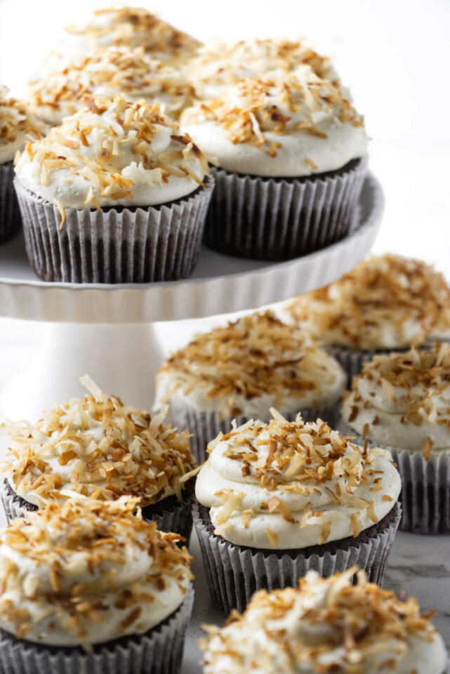 Chocolate Coconut Cupcakes - Savor the Best