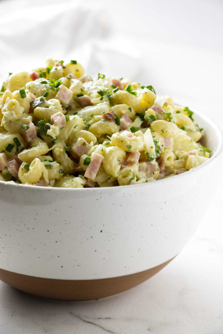 Hawaiian Potato Salad (Potato Mac Mashup) - Savor the Best