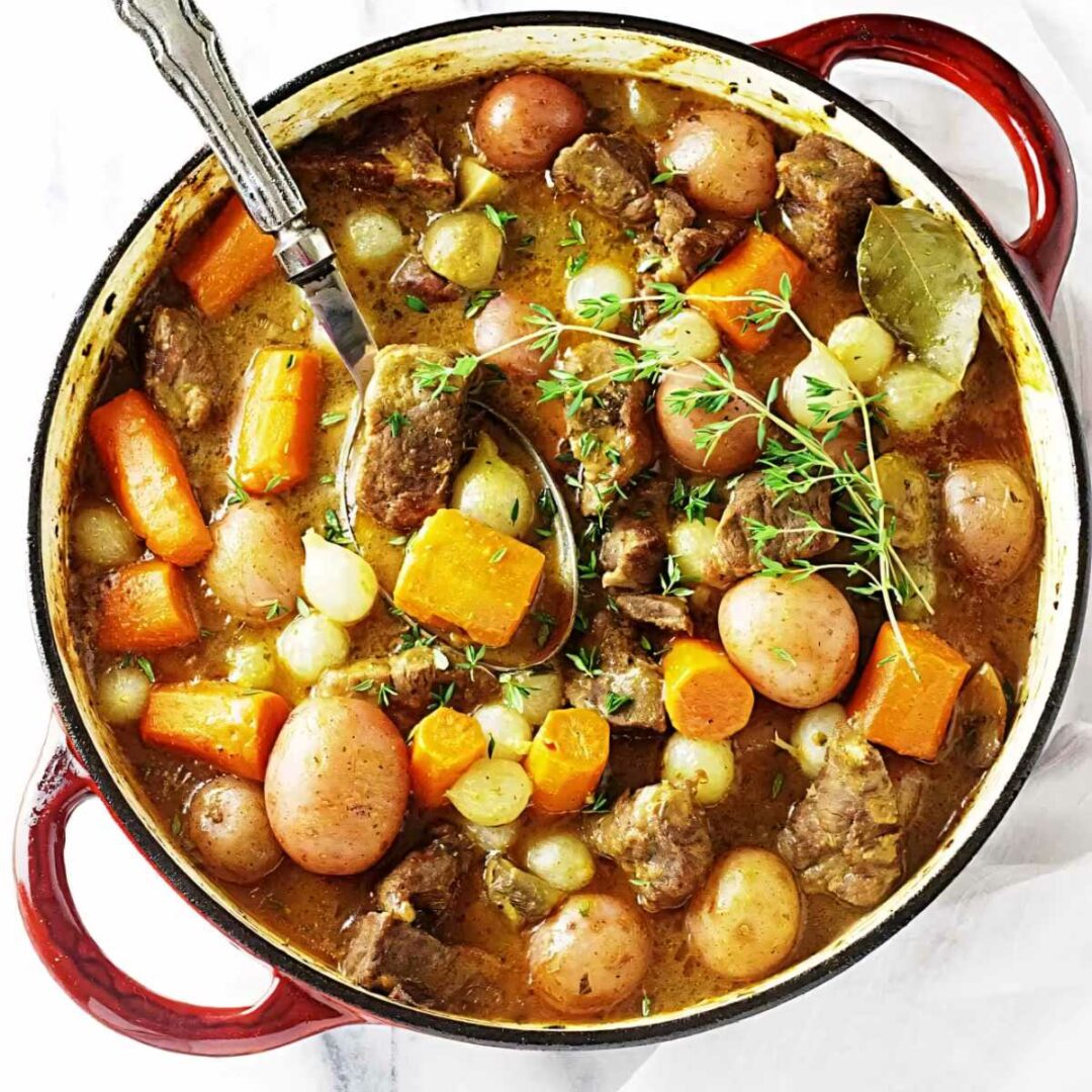 Rustic Lamb Stew with Garlic Polenta - Savor the Best
