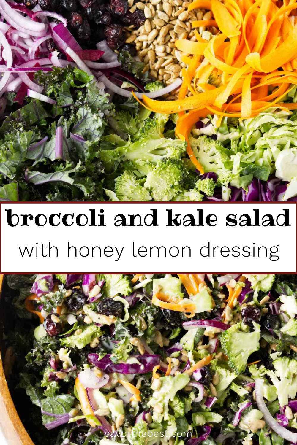 Broccoli Kale Salad - Savor the Best