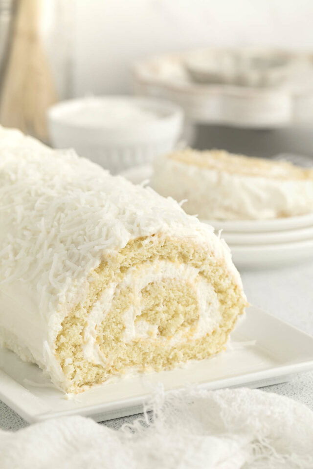 Coconut Cake Roll - Savor the Best
