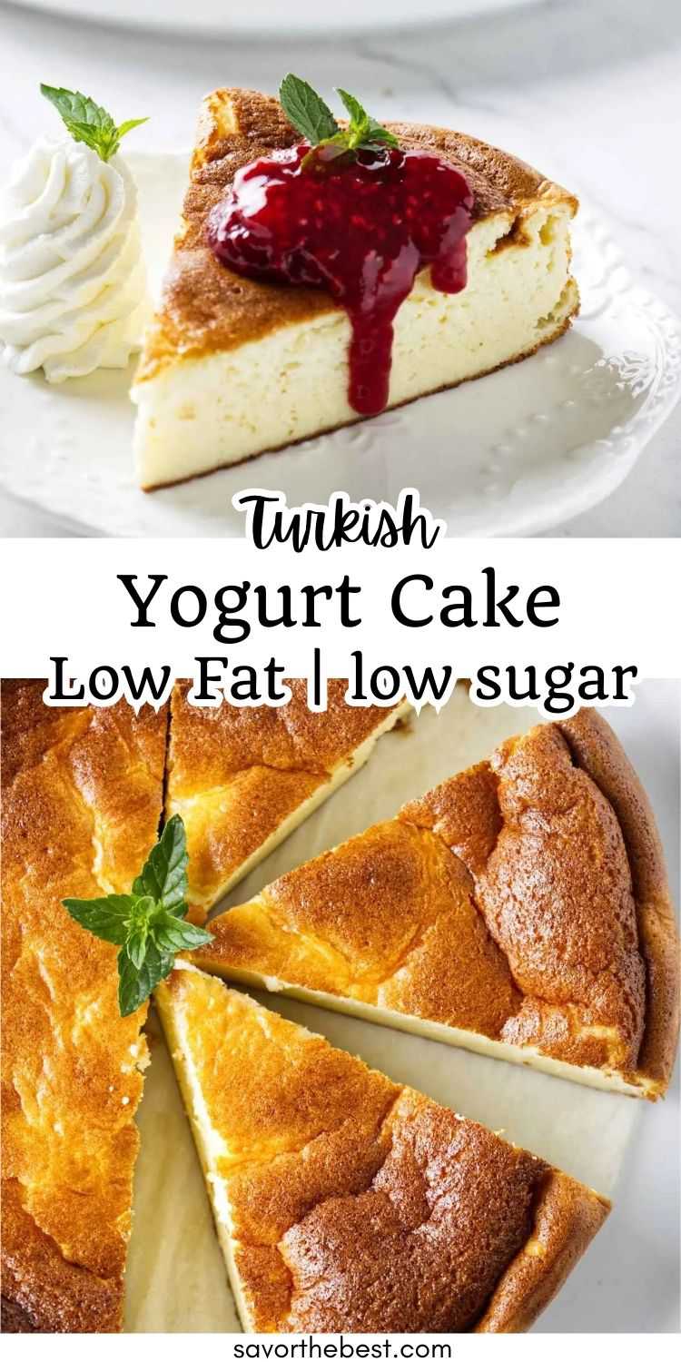 Turkish Yogurt Cake (low sugar and fat) - Savor the Best