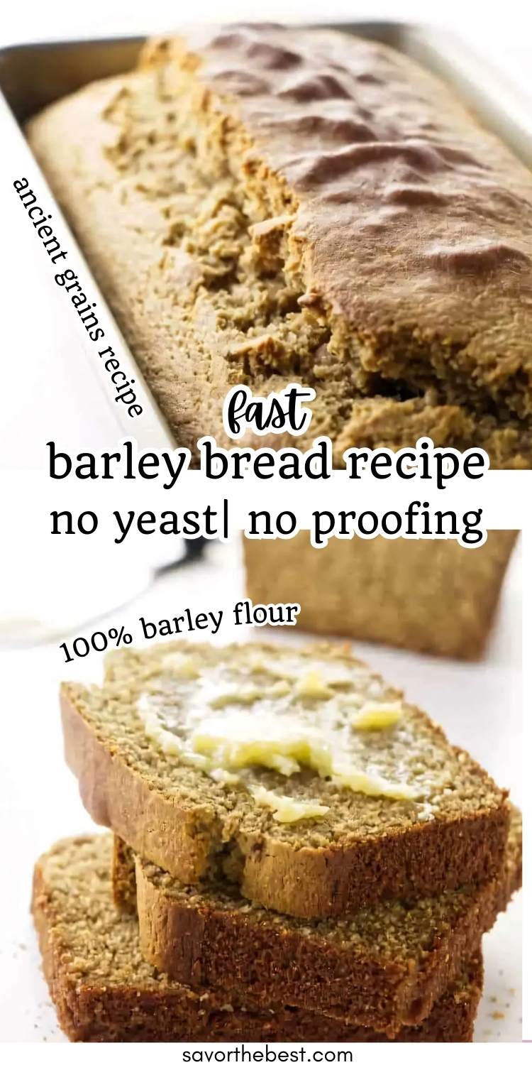 Quick Barley Bread (No Yeast) - Savor the Best