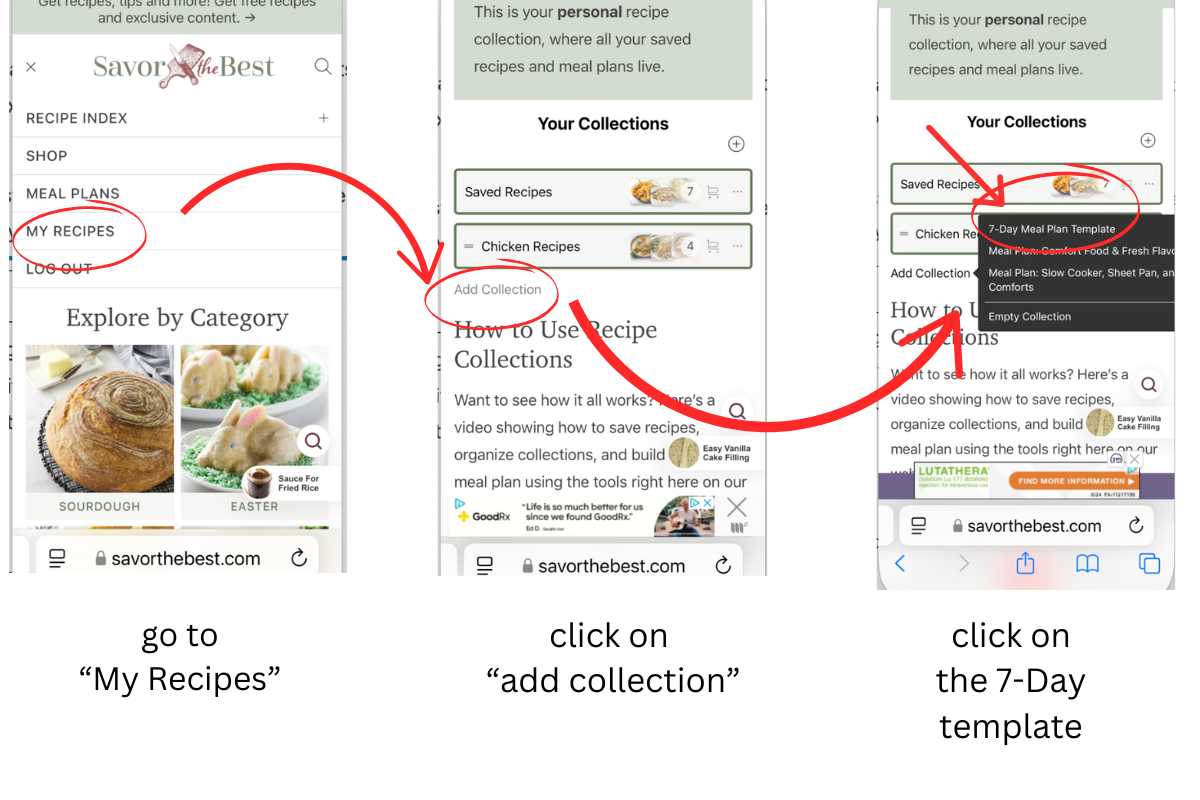 How to Create a Meal Plan Using a Template - Savor the Best