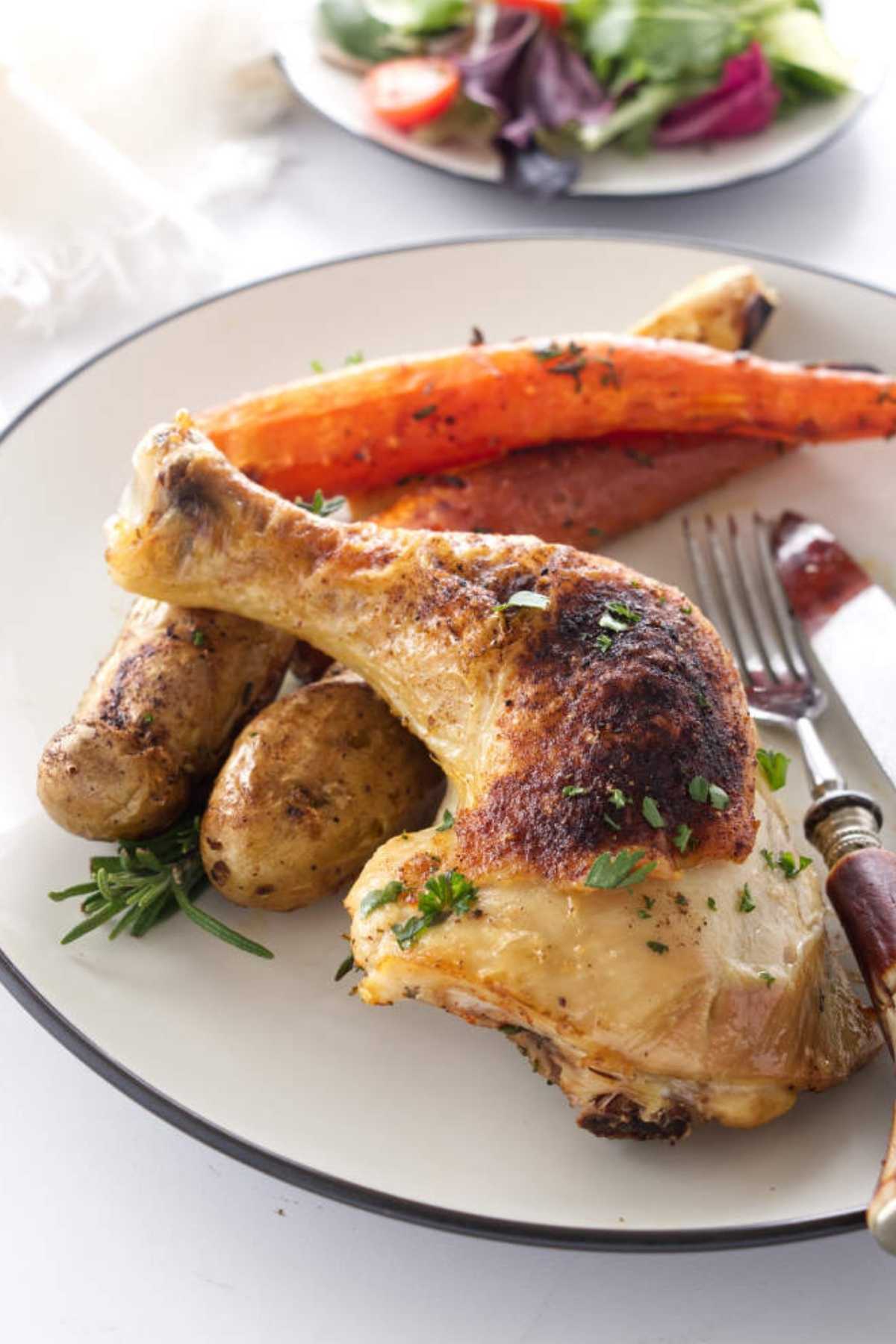 Roasted Chicken Quarters with Vegetables - Savor the Best