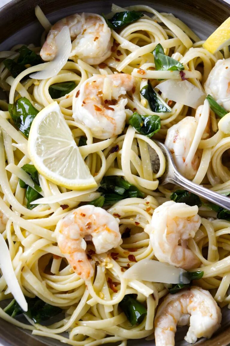 Lemon Basil Shrimp Pasta - Savor the Best