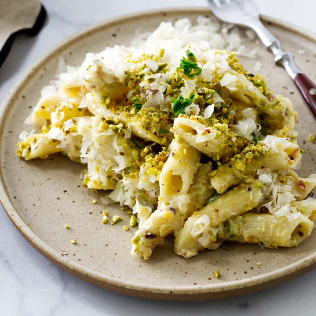 Pasta with Pistachio Cream Sauce - Savor the Best