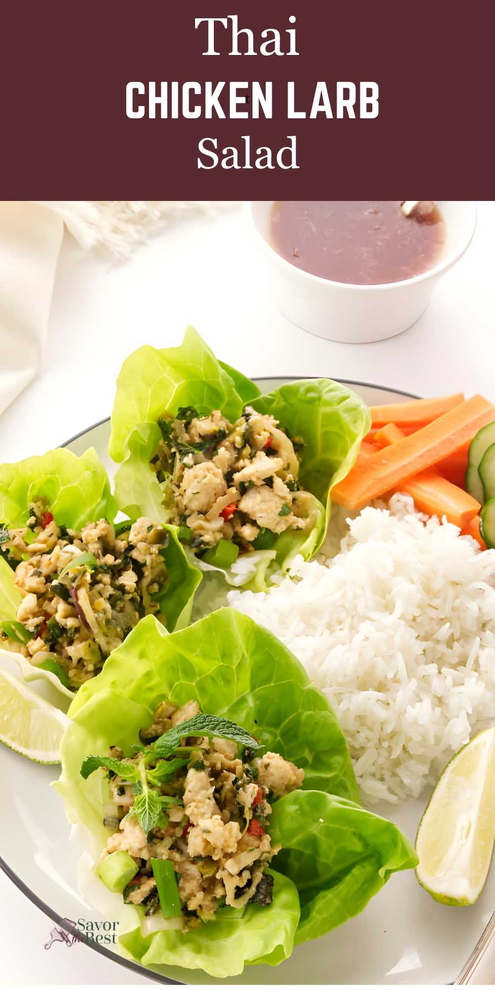 Thai Chicken Larb Salad - Savor the Best