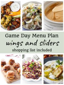 Game Day Menu Plan with Wings and Things - Savor the Best